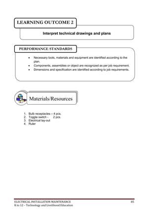 K-12 Module in TLE 8 (Electrical) 3rd Grading | PDF