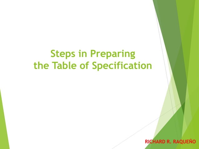 K-12 Table of Specifications (TOS).pptx