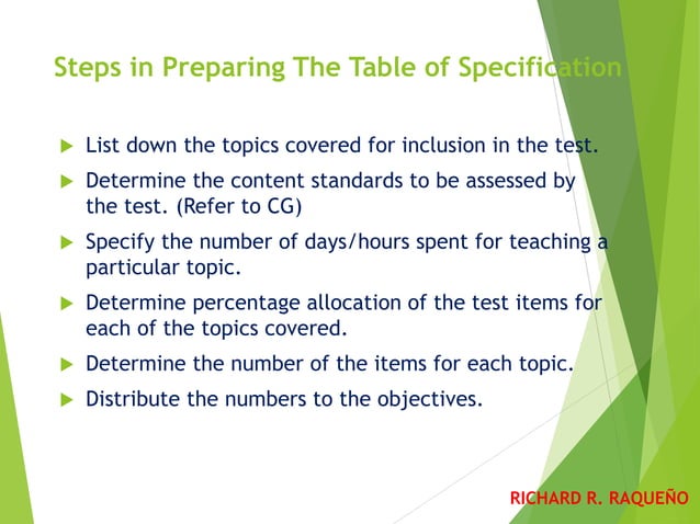 K-12 Table of Specifications (TOS).pptx