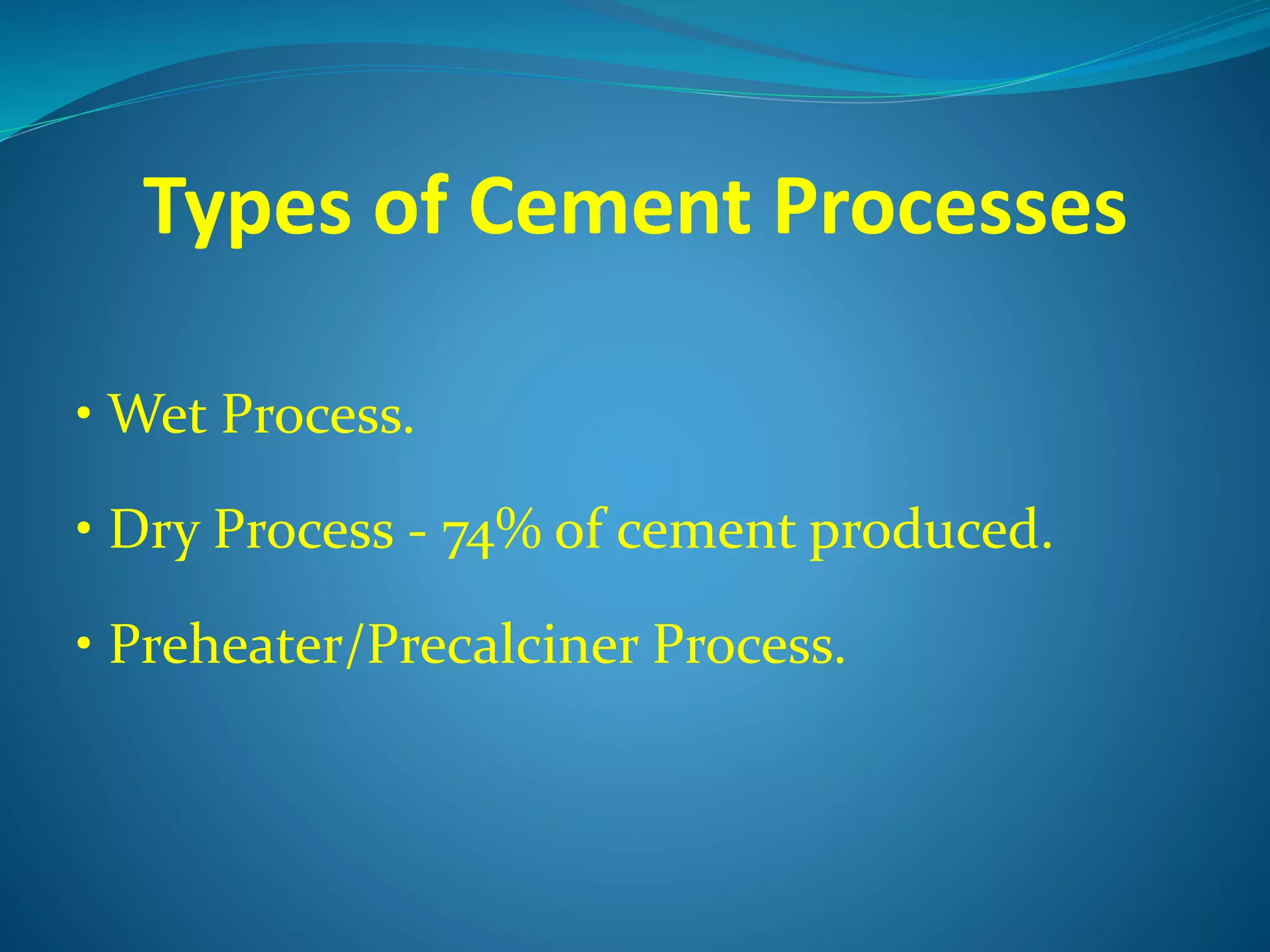 Cement manufacturing process | PPTX