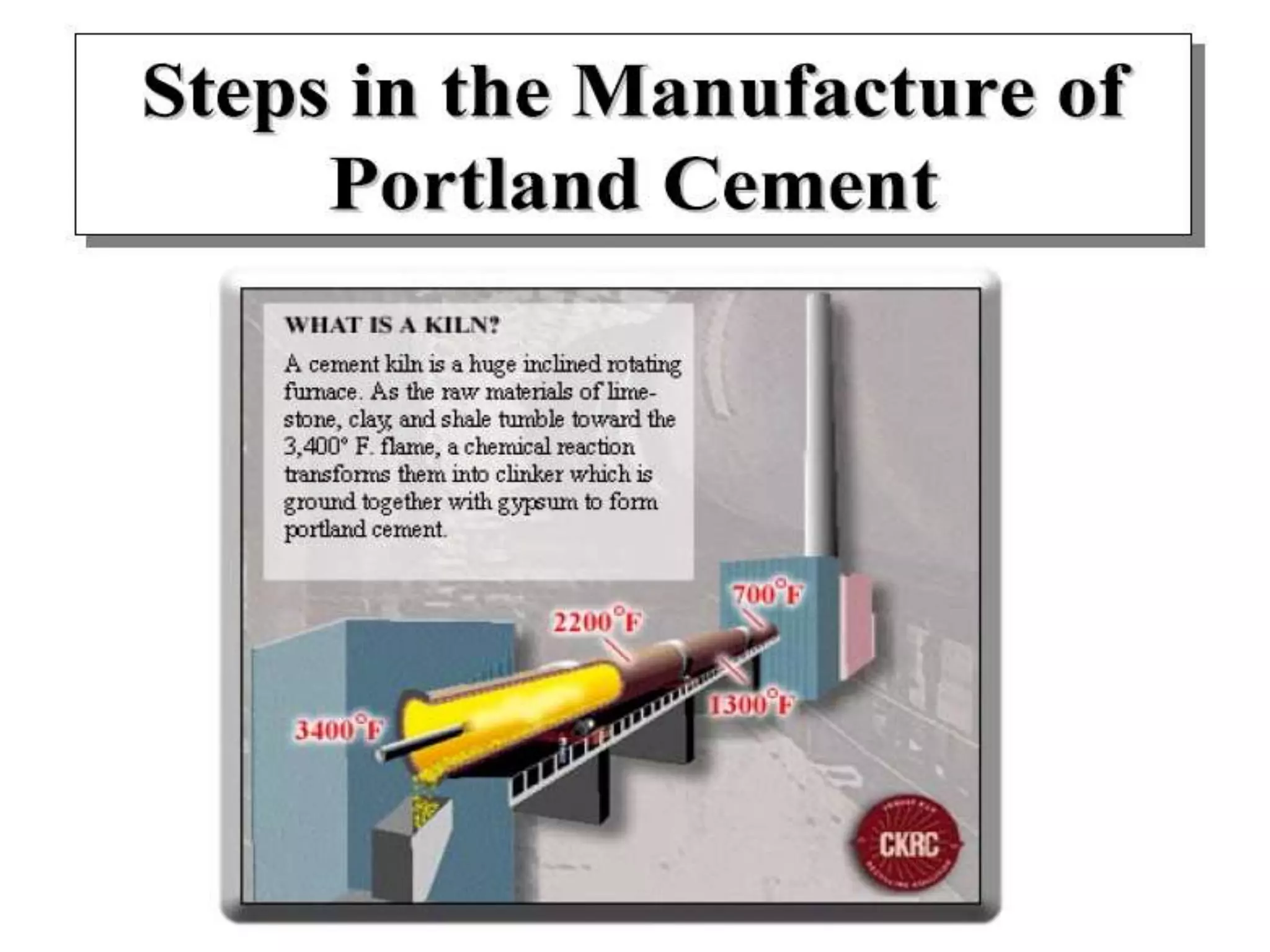 Cement manufacturing process | PPTX