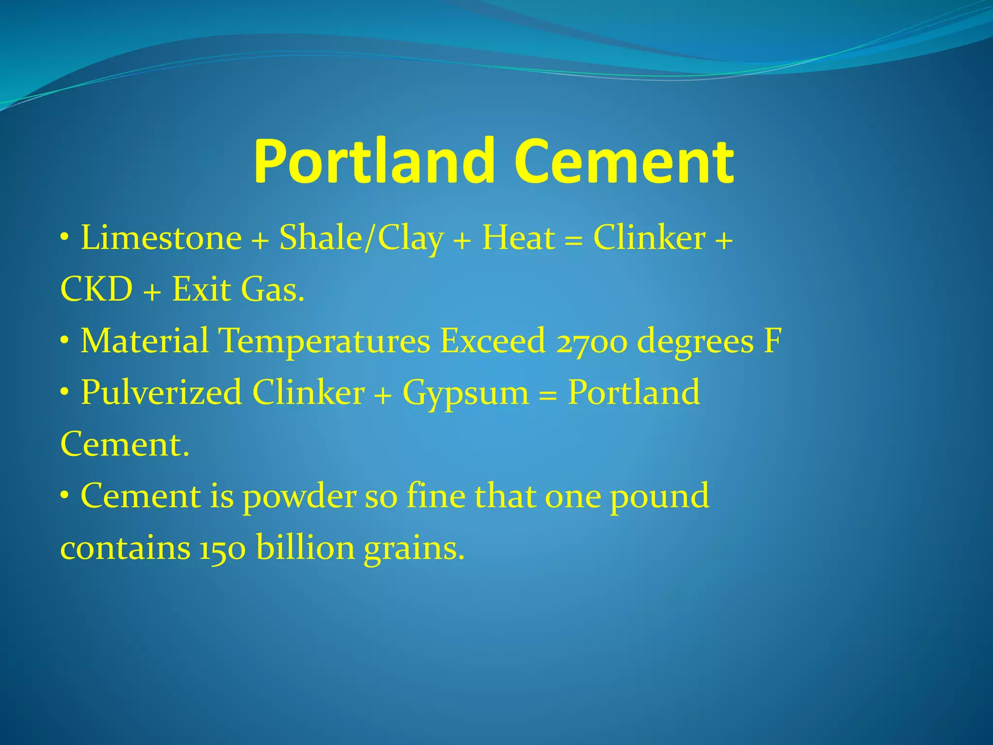Cement manufacturing process | PPTX
