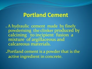 Cement manufacturing process | PPTX