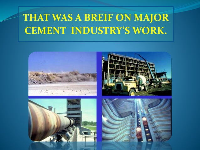 Cement manufacturing process | PPTX