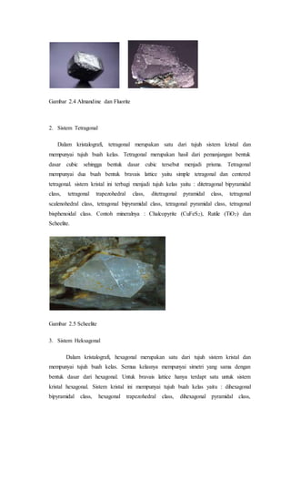 contoh laporan praktikum kristalografi dan mineralogi | DOCX