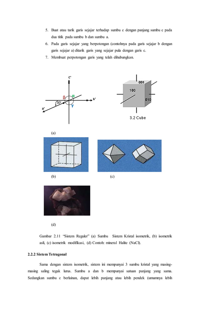 contoh laporan praktikum kristalografi dan mineralogi | DOCX