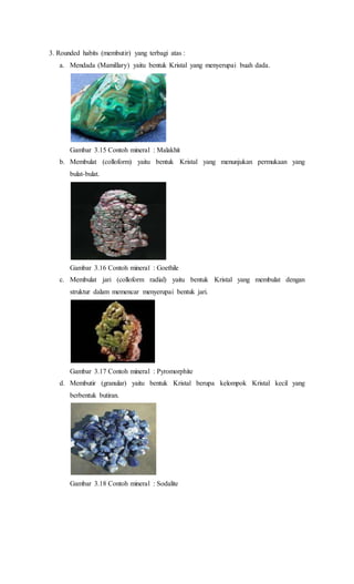 contoh laporan praktikum kristalografi dan mineralogi | DOCX