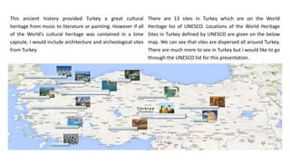 Cultural Heritage of Turkey | PPTX