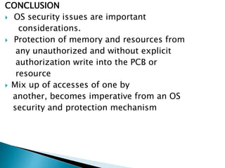 Os security issues | PPTX