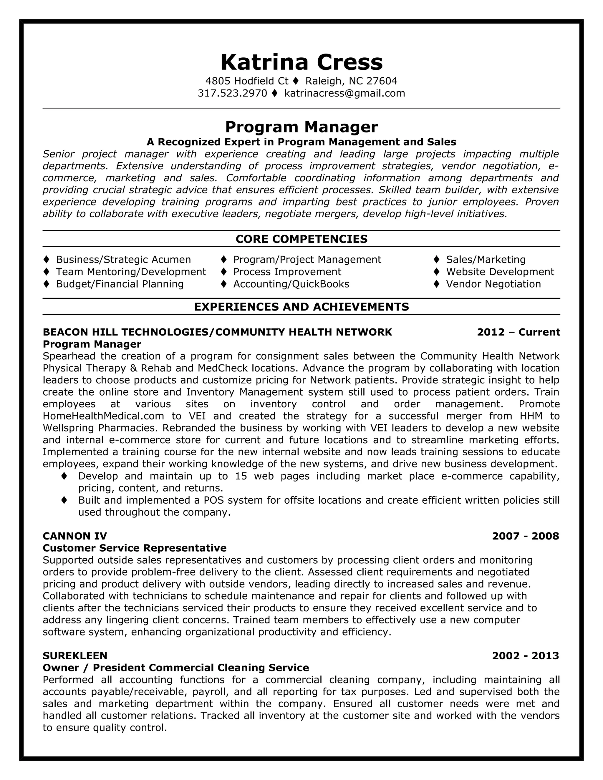 K.cress resume | DOC