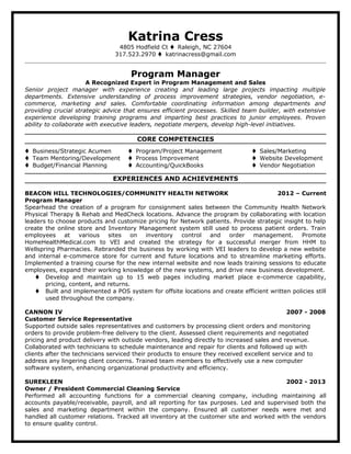 K.cress resume | DOC | Sales | Business