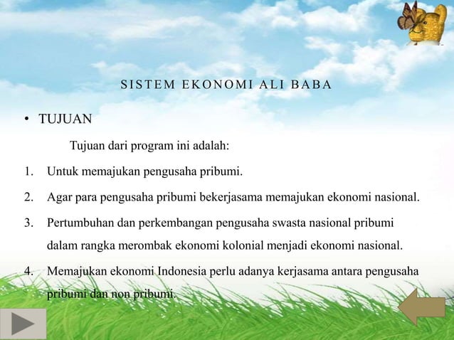 Kabinet Wilopo Dan Sistem Ekonomi Ali Baba Ppt