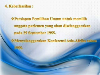 Kabinet Ali Sastroamidjojo 1 dan Gerakan Asaat | PPTX