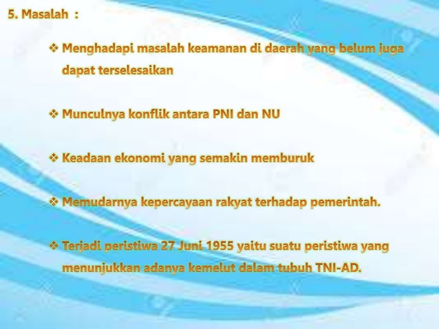 Kabinet Ali Sastroamidjojo 1 Dan Gerakan Asaat Ppt