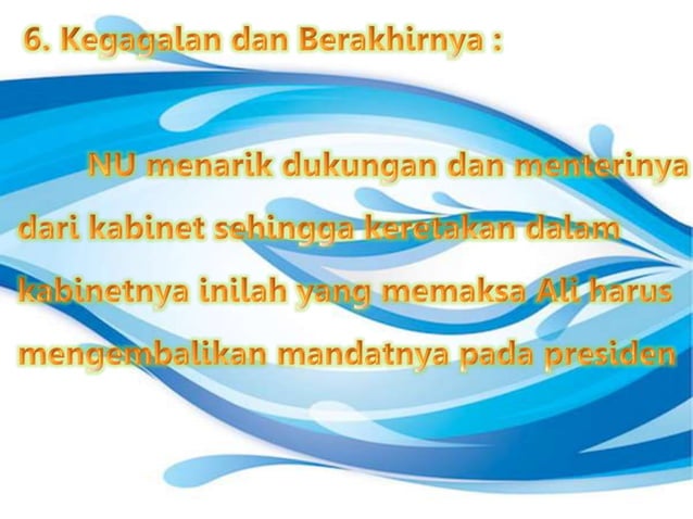 Kabinet Ali Sastroamidjojo 1 Dan Gerakan Asaat Ppt