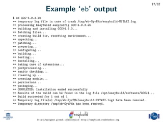 Introduction to EasyBuild: Tutorial Part 1 | PDF