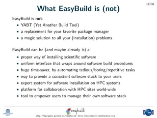 Introduction to EasyBuild: Tutorial Part 1 | PDF