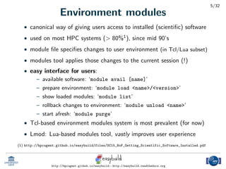 Introduction to EasyBuild: Tutorial Part 1 | PDF