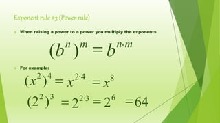 Exponent properties | PPT