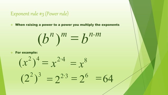 Exponent properties | PPT