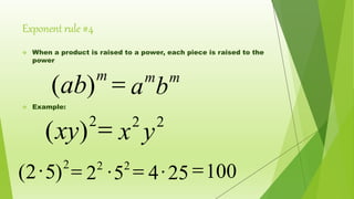 Exponent properties | PPT