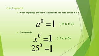 Exponent properties | PPT