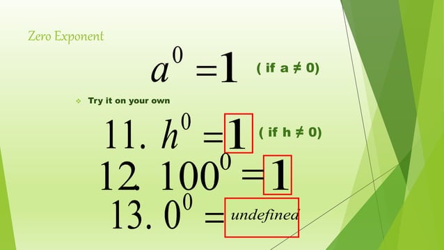 Exponent properties | PPT