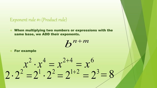 Exponent properties | PPT