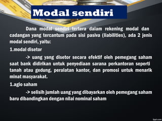 K. 4 sumber sumber dana bank | PPT