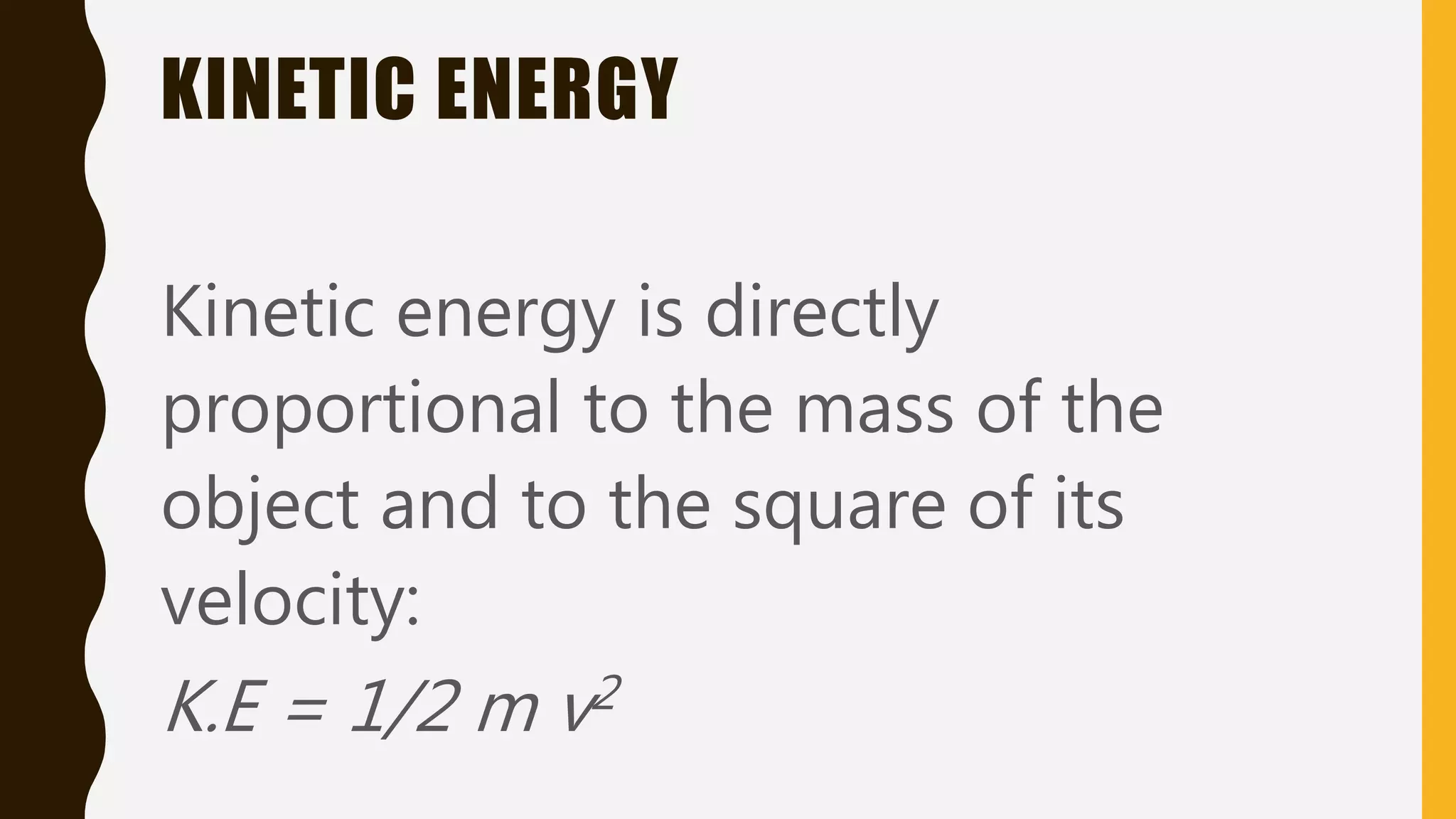 kinetic and potential energy | PPTX