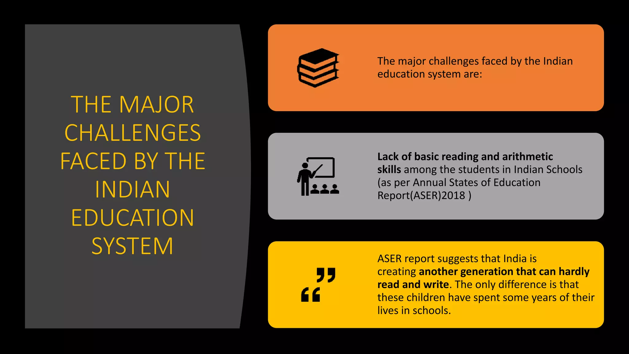 THE EDUCATION SYSTEM AND PRACTICES IN INDIA Issues and challenges in ...