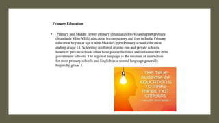 THE EDUCATION SYSTEM AND PRACTICES IN INDIA Issues and challenges in ...