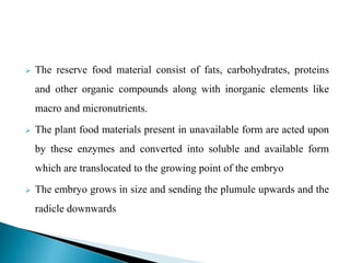 GERMINATION AND RESPIRATION CHANGES OCCUR IN SEED | PPTX