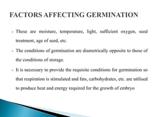 GERMINATION AND RESPIRATION CHANGES OCCUR IN SEED | PPTX