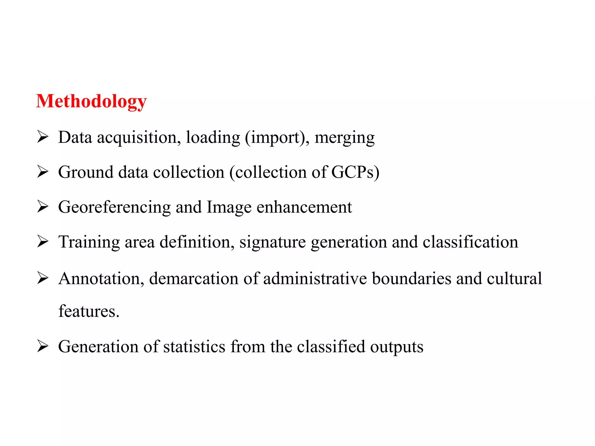 Remote Sensing and GIS in Land Use / Land Cover Mapping | PPTX