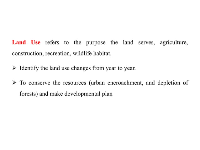 Remote Sensing and GIS in Land Use / Land Cover Mapping | PPTX ...