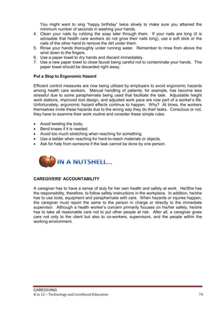K to 12 caregiving learning modules | PDF