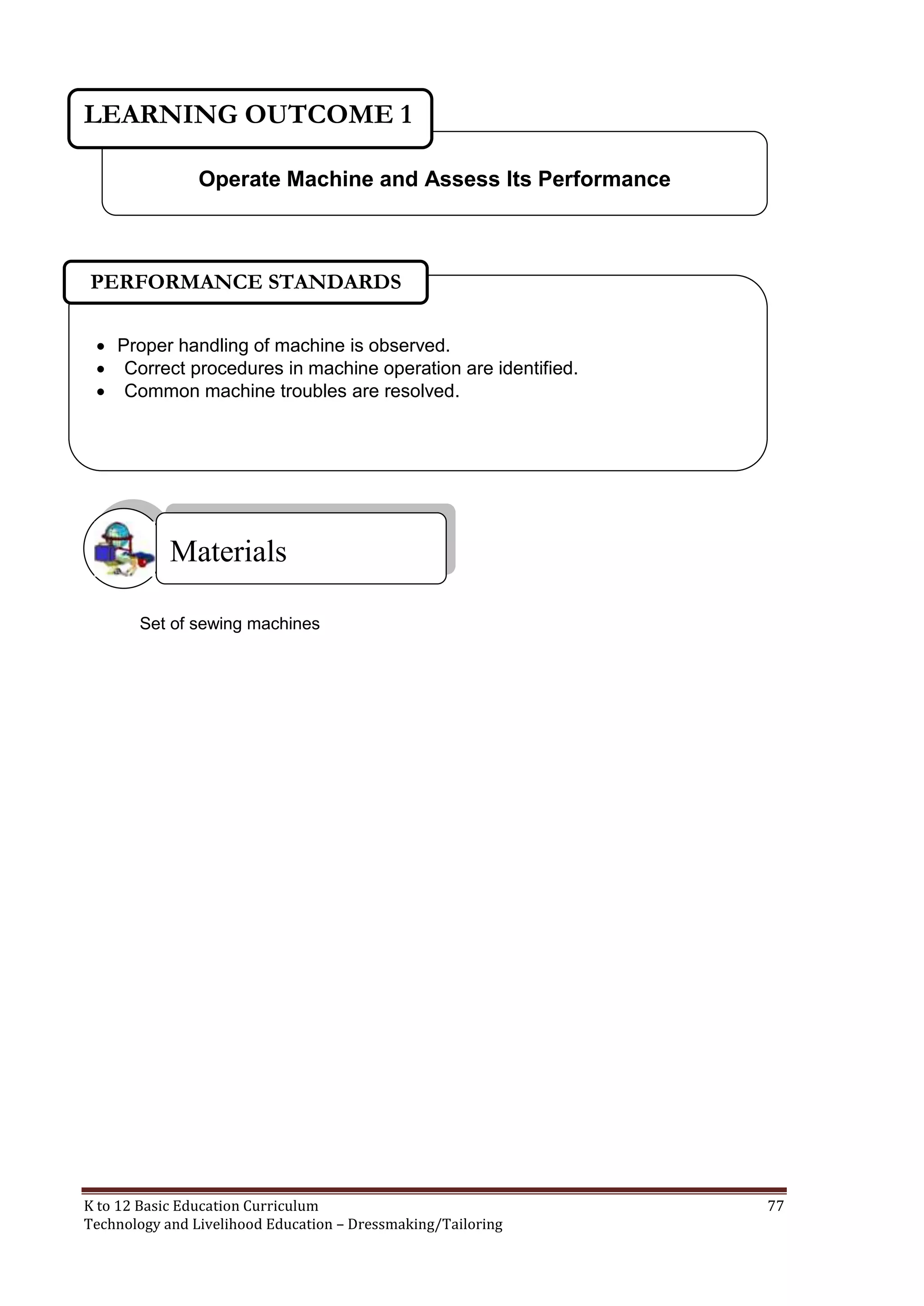 K to 12 dressmaking and tailoring learning modules | PDF