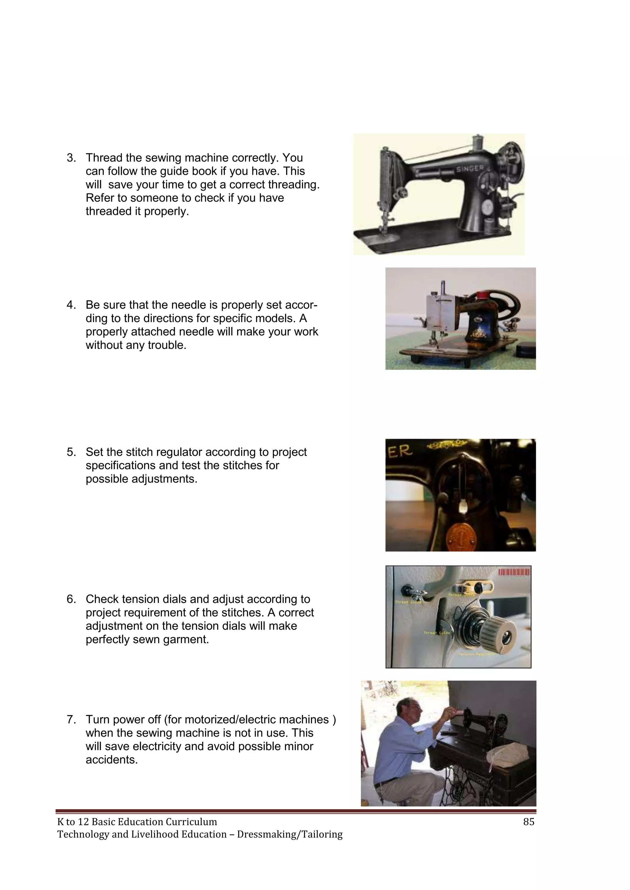 K to 12 dressmaking and tailoring learning modules | PDF