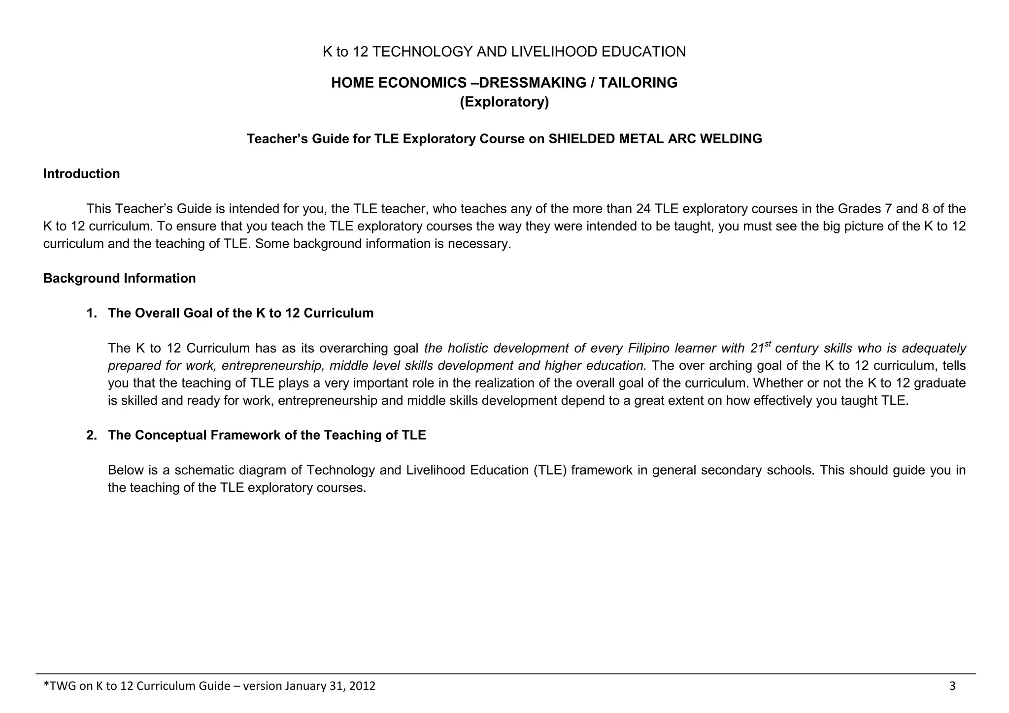 K to 12 dressmaking and tailoring teacher's guide | PDF