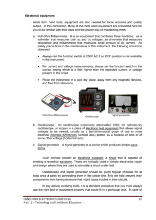 K to 12 electronics learning module | PDF