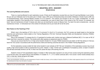 K to 12 masonry teacher's guide | PDF