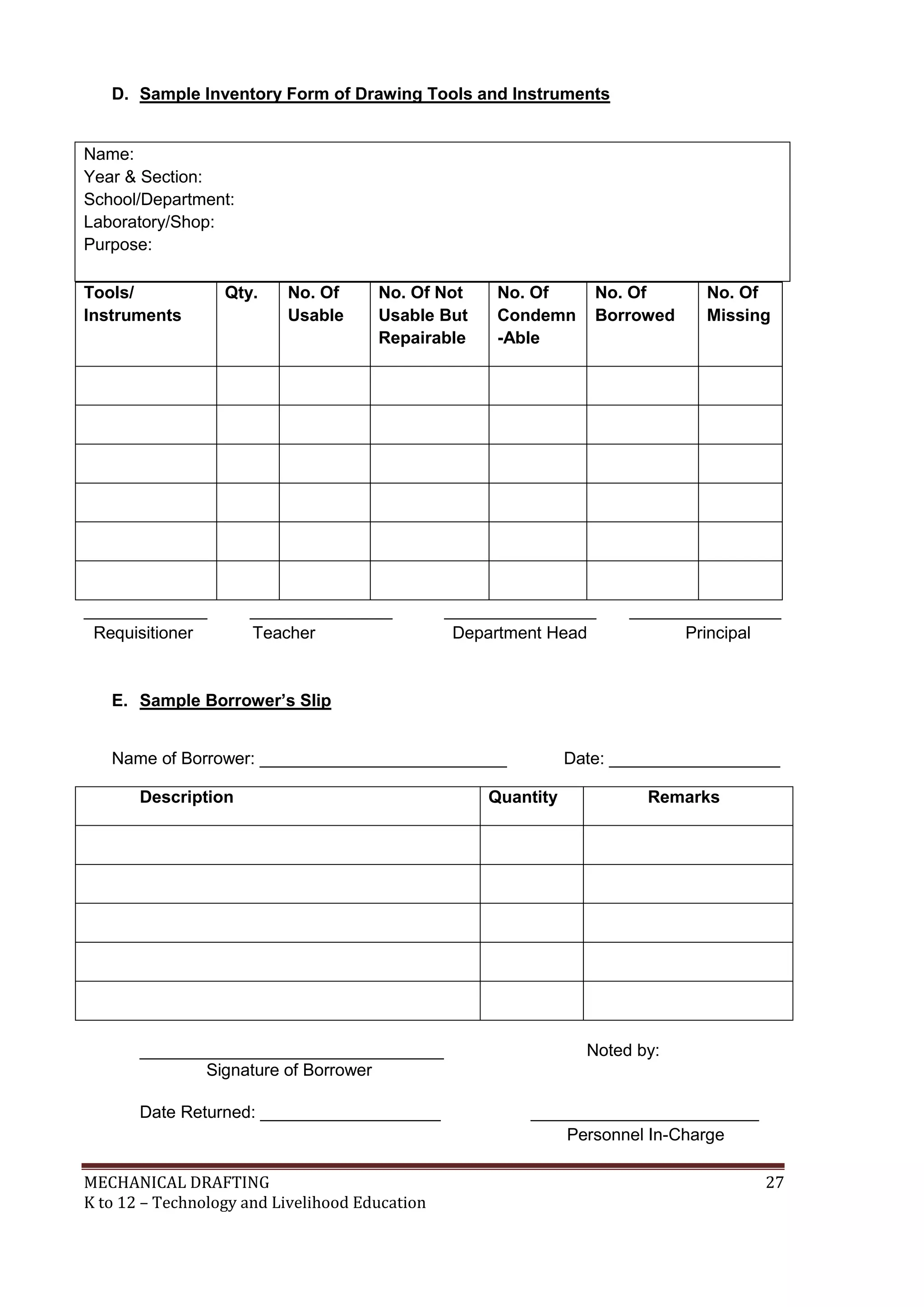 K to 12 mechanical drafting learning module | PDF