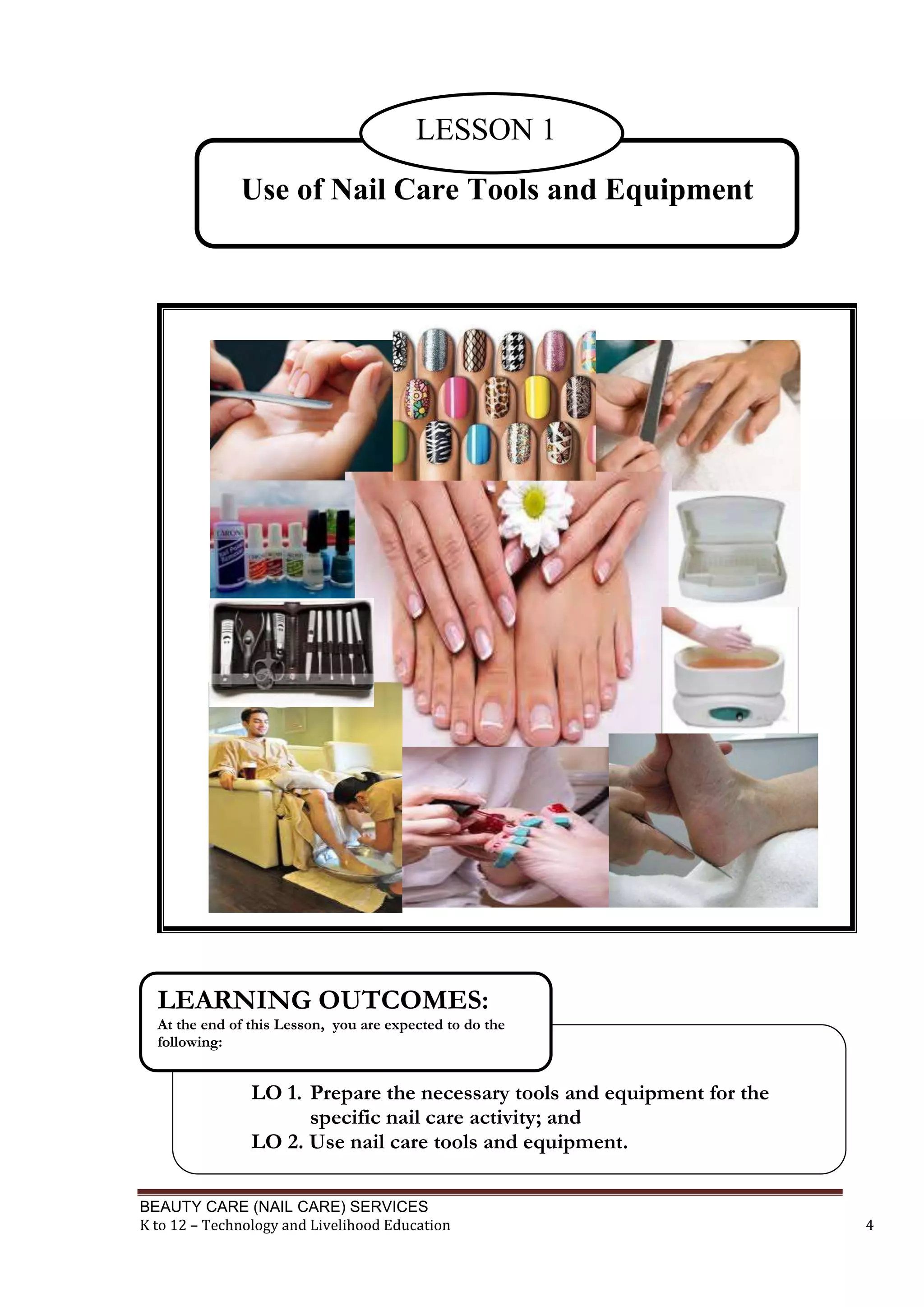 K to 12 nail care learning module | PDF