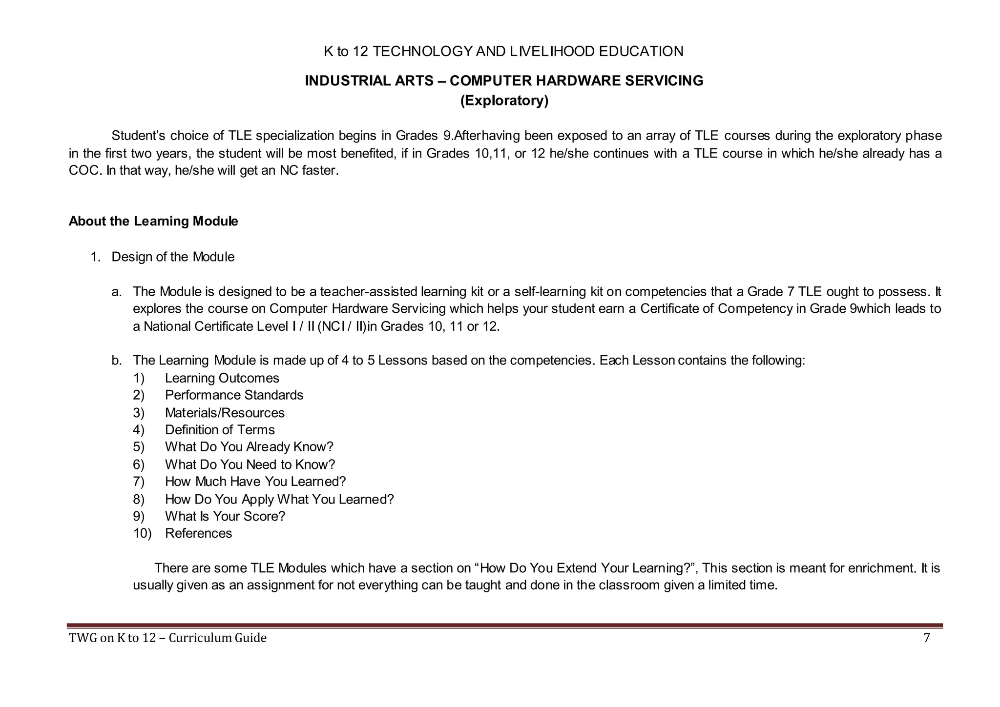 K to 12 pc hardware servicing teacher's guide | PDF