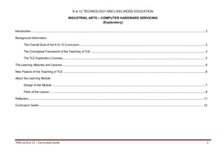 K to 12 pc hardware servicing teacher's guide | PDF