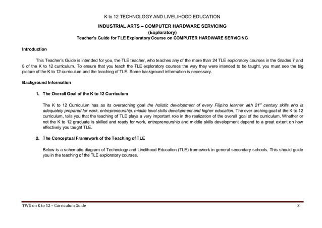K to 12 pc hardware servicing teacher's guide | PDF | Professional ...