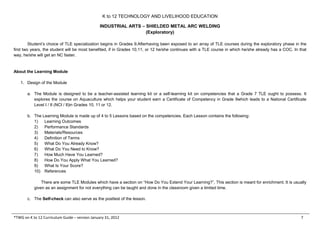 K to 12 smaw welding teacher's guide | PDF