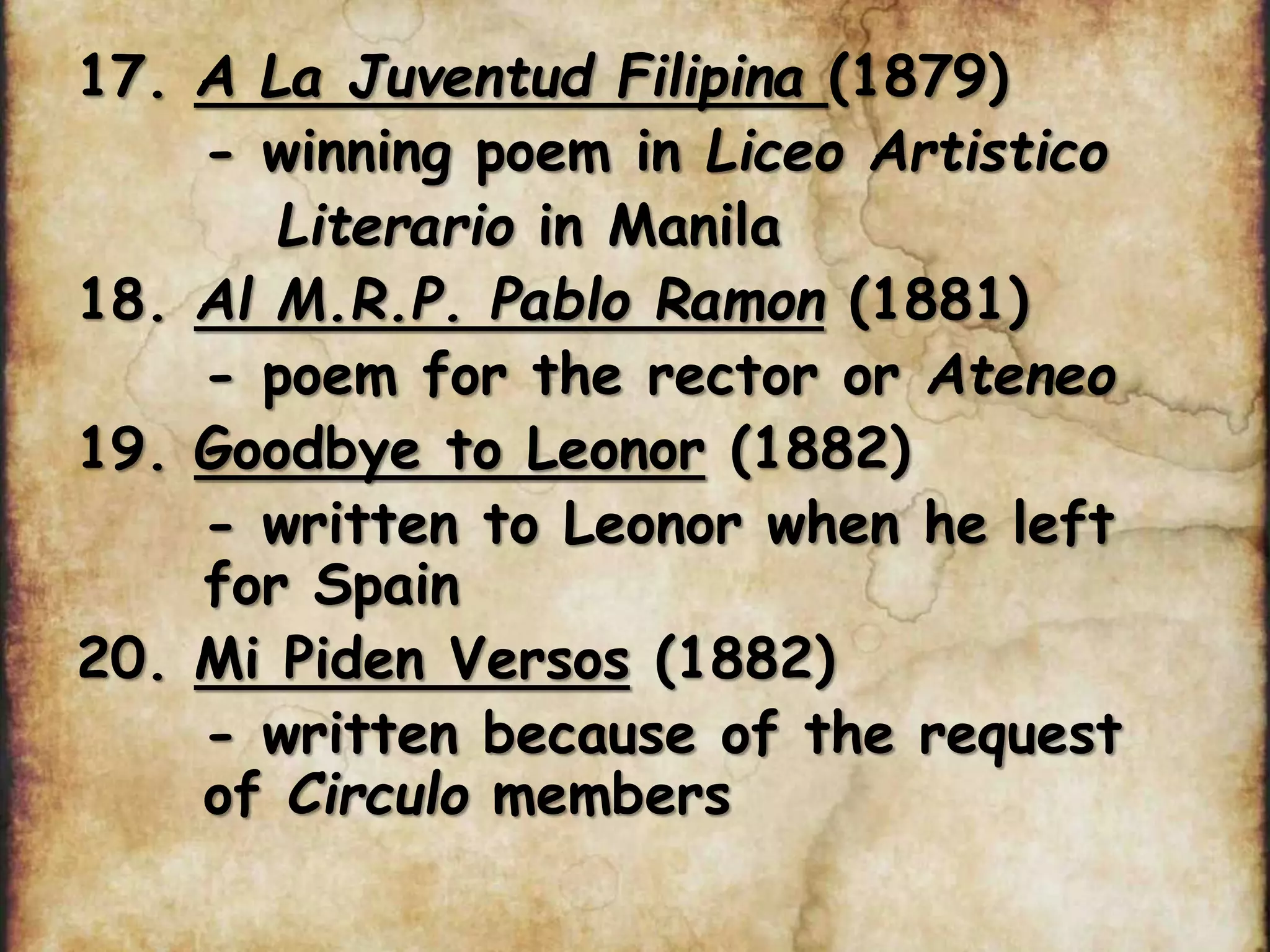 Rizal’s Writings | PPTX