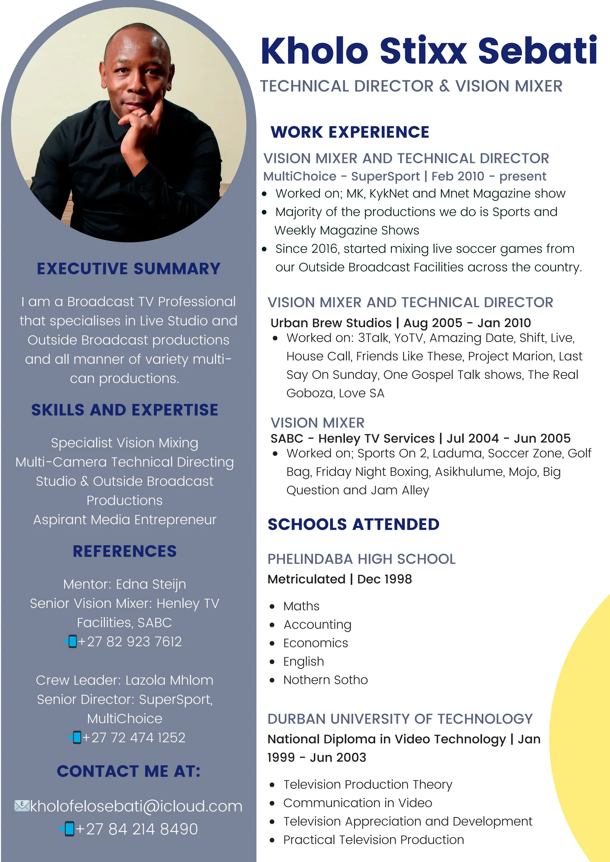 My name is Kholofelo Sebati A.K.A Stixx Manzanza. | PDF | Television ...